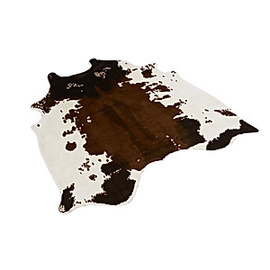 townssilk Cow Print Rug 4.1x4.5 Feet faux Cow hide rug Animal printed area rug carpet for home