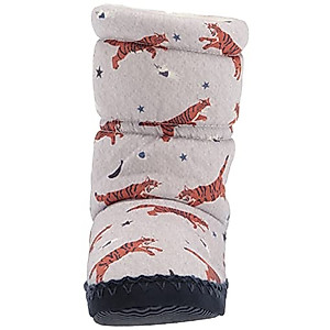Joules Boy's Slipper Socks, Grey Tigers