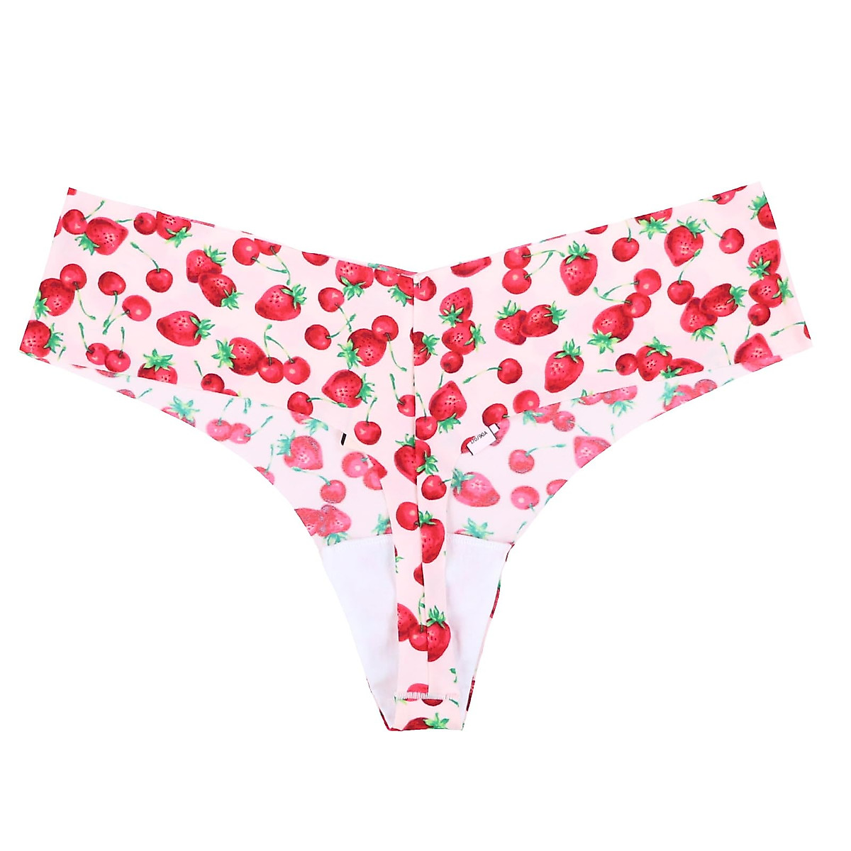 Victoria's Secret Panties No Show Thong (Pink Berries, XL)