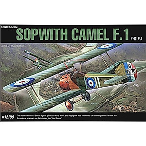 Academy Military Plastic Model Kit 1/32 Scale Sopwith Camel F.1 12109 NIB /ITEM#G839GJ UY-W8EHF3163451