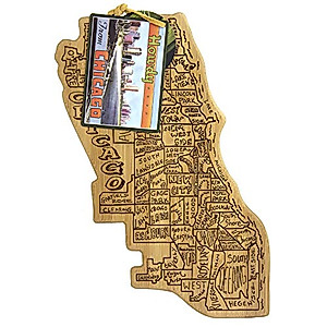 Totally Bamboo Chicago City Life Cutting Board, 7-7/8" x 15-3/4"