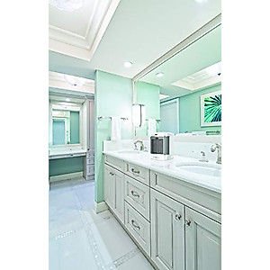 Lasko CD08200 Small Portable Ceramic Space Heater for Bathroom and Indoor Home Use, White, 6.25 x 6.25 x 7.65 inches