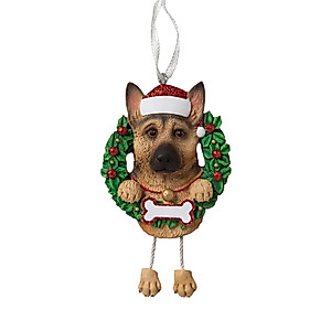 2024 Personalized Ornament Pure Dog Breed German Shepherd Christmas Tree Ornament Professional Customized Decoration Pet Dog Puppy Dog Ornament Free Personalization