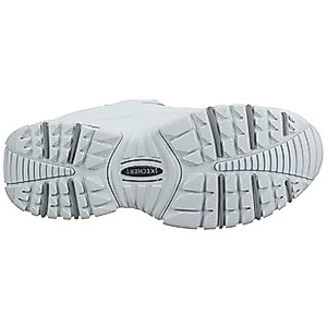 Skechers womens Energy fashion sneakers, White Mesh/Leather, 7.5 US