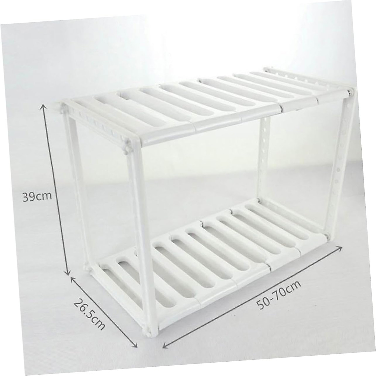 RORPOIR Utensil Holder for Kitchen Counter Dish Drainers Retractable Sink Drain Rack Space-Saving Shelf White