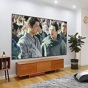 CXDTBH Ambient Light Rejecting Fixed Frame Projection Screen 60"-100" Narrow Border Black Crystal Anti-Light Projector Screen ( Size : 60 inch )