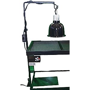 Deluxe Lamp Stand to Increase Lifespan of Lamps & Bulbs and Safety. for Use with Reptile Lamp Fixtures and Terrariums, Reptiles, Amphibians, Small Animals, Birds, and Farm Animals!
