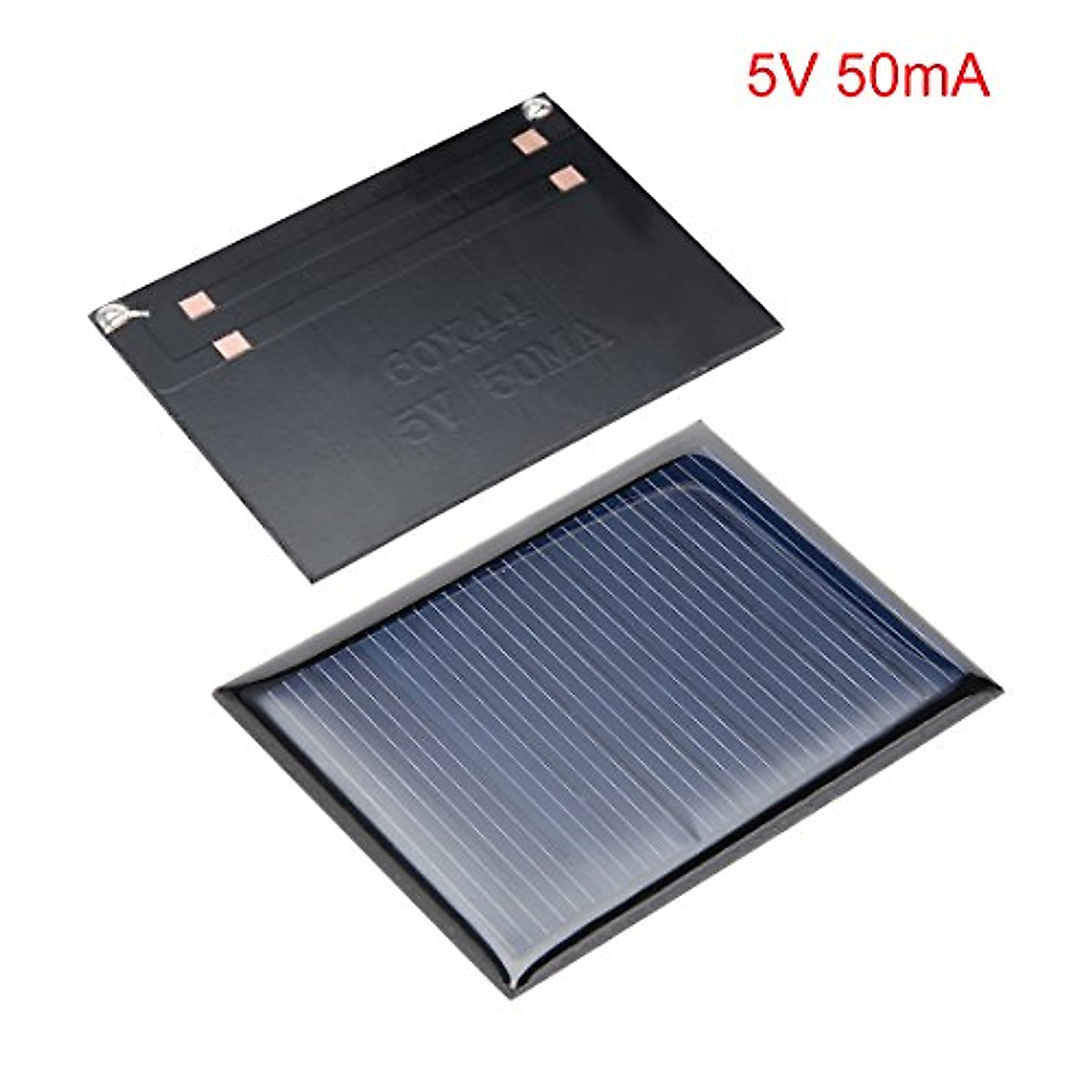 uxcell® 5Pcs 5V 50mA Poly Mini Solar Cell Panel Module DIY for Phone Light Toys Charger 60mm x 44mm