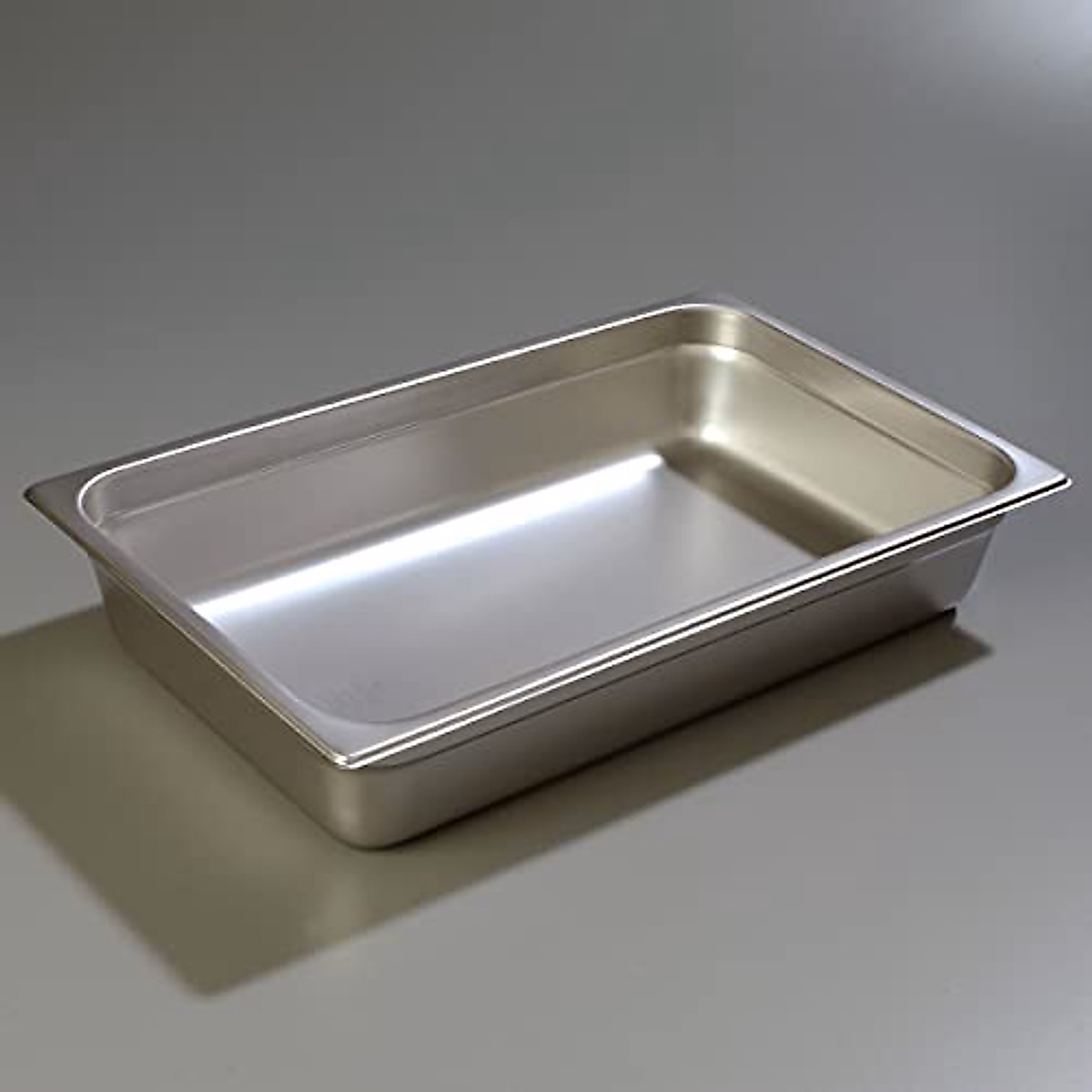 Carlisle FoodService Products Durapan Full-Size Steam Table Pan for Catering, Buffets, Restaurants, Stainless Steel, 4 Inches Deep, Silver, (Pack of 6)