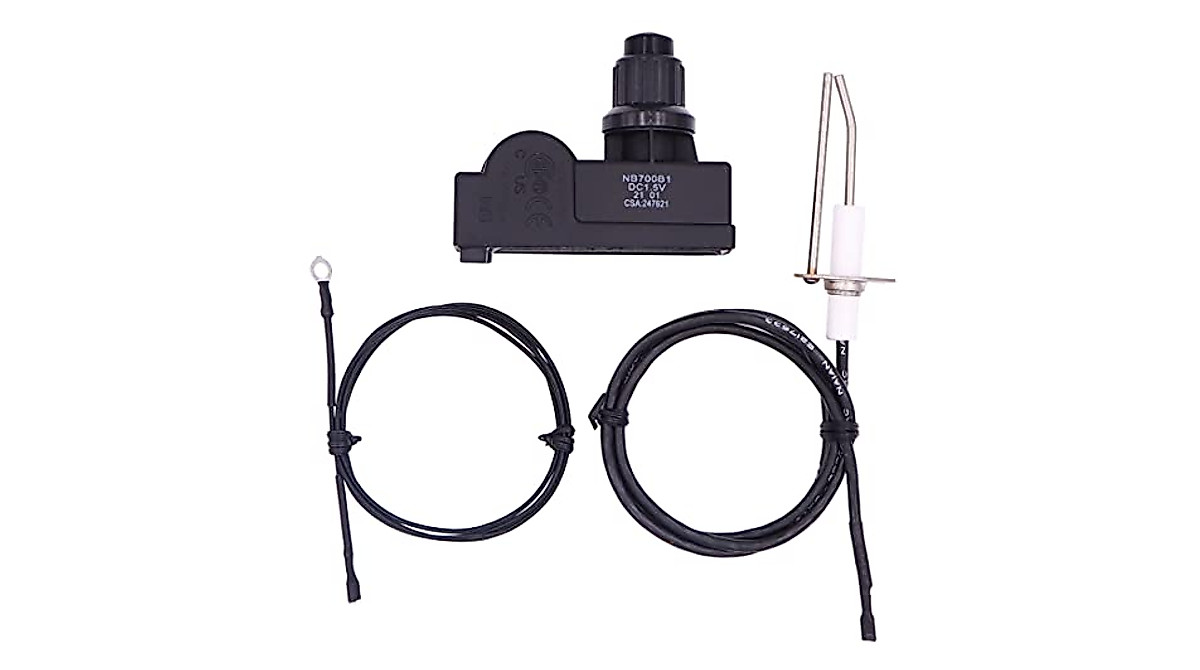 METER STAR Fire Pit Igniter Kit - Easy Push Button Start