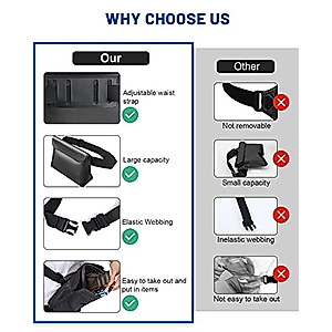 Waterproof Fanny Pack, Beach Vacation Essentials Water Proof Pouch Bag with Waist Strap, Cruise Accessories Must Haves to Keep Phone Valuables Safe Dry Perfect for Boating Swimming Snorkeling Kayaking