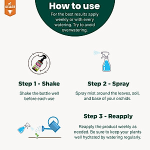 Gardenera Proffesional Bonsai Spray Fertilizer Mist for Home Gardening | 3-1-2 Gentle Blend Mist for Healthy Leaves & Growth | Essential Nutrients for Bonsai - 8oz