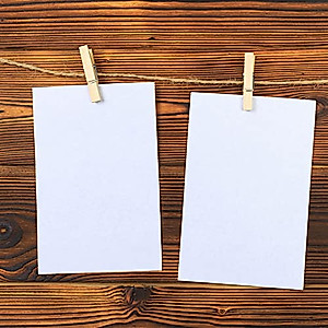 NUTJAM 100 Pack Mini Clothespins, Mini Clothes Pins, Wooden Small Clothes Clips for Photos, Clothesline, Bag, Crafts, Art Wall, Pictures