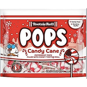 Christmas Roll Holiday 4 Pack - Candy Cane Pops 9.6 oz, Fruit Chews Holiday Cheer "Sweet and Sour" 12 oz, and Snowballs 3.5 (2). Bonus Angry Goat Goods fridge decoration included.