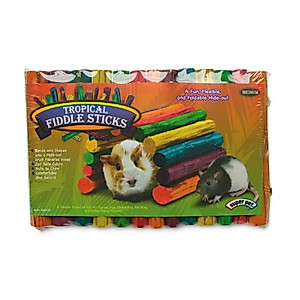 (3 Pack) Kaytee Tropical Fiddle Sticks Hideout, Size Medium