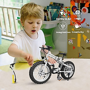 QLT QIAOLETONG Foldable Motorcycle Building Blocks