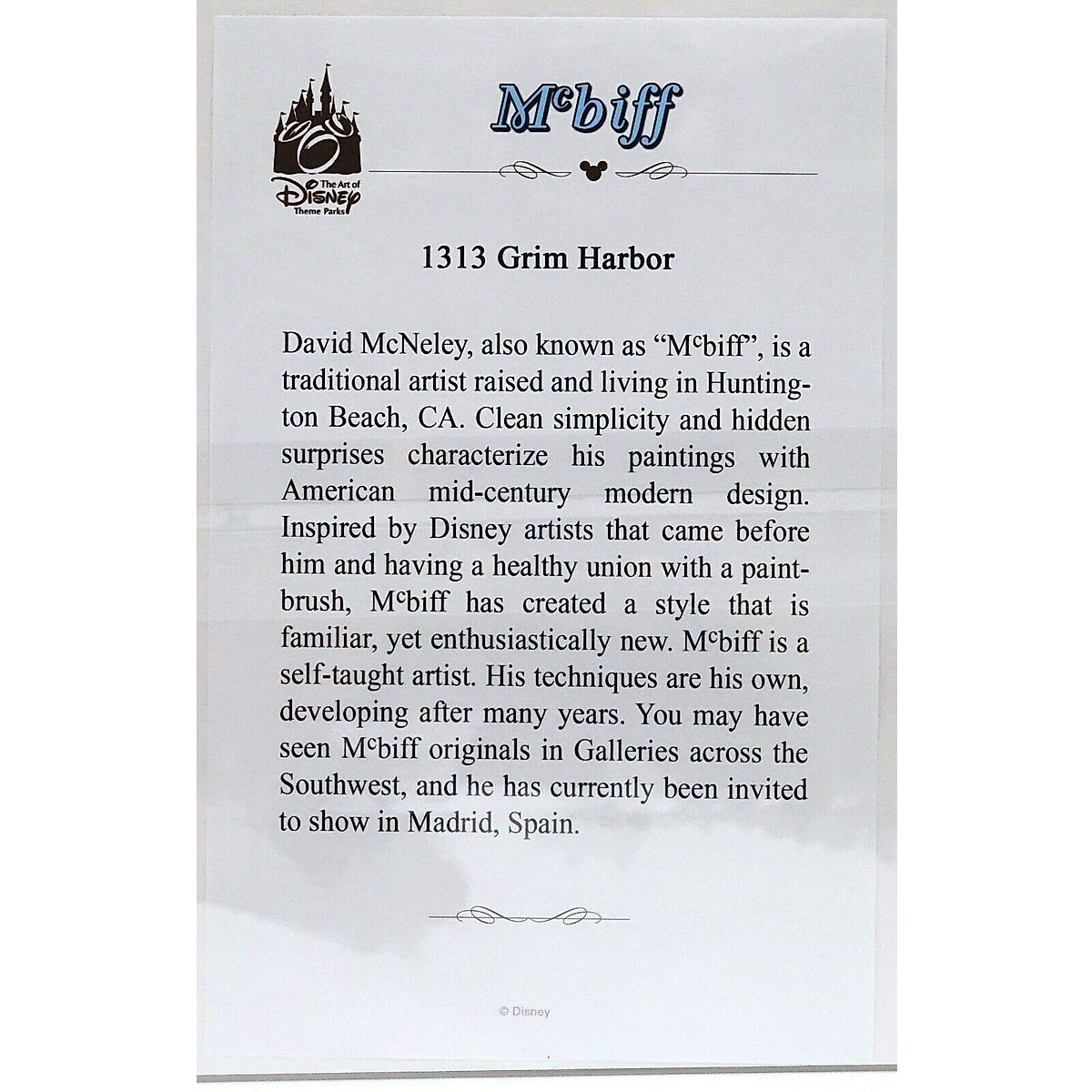 Print Disney Haunted Mansion 50th Fine Art 1313 Grim Harbor