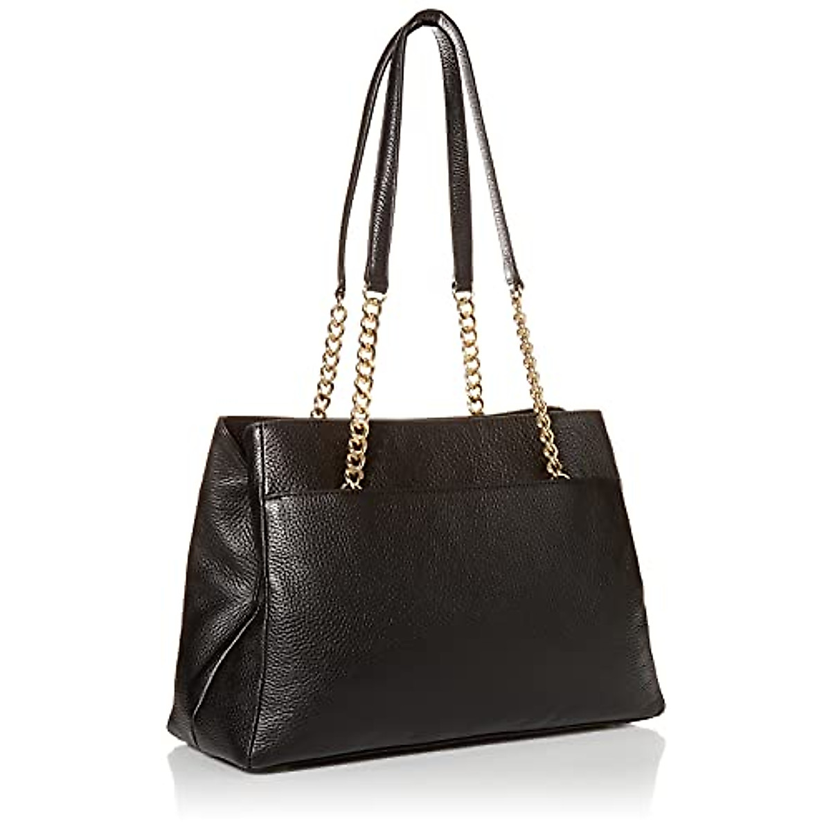 Karl Lagerfeld Paris womens Charlotte Quilted Tote Bag, Blk/Gold, One Size US