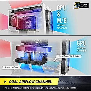 Antec DF700, Mid Tower Computer Case, ATX Gaming Case, USB3.0 x 2, 360 mm Radiator Support, 3 x 120 mm ARGB, 1 x 120 mm Reverse & 1 x 120 mm Fans Included