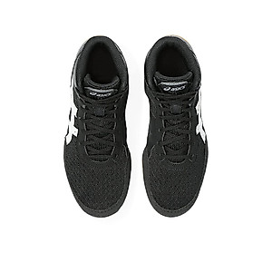 ASICS Kid's MATFLEX 7 Grade School Wrestling Shoes, 2, BLACK/WHITE