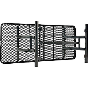 Global Industrial 6' Rectangular Expanded Metal Outdoor Table, Black