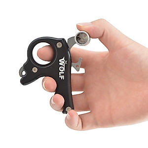 SHARROW Archery Release Aids 3 Fingers Compound Bow Release Aids Gear Compound Bow Accessory(Black)