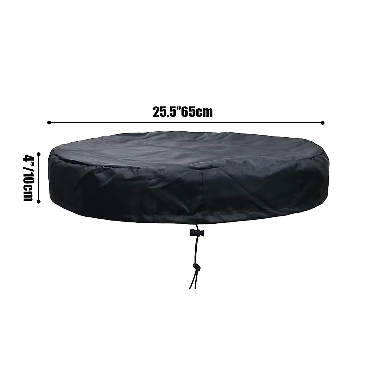 COOSOO 55 Gallon Drum Lid Cover 4 Pack Water Rain Barrel Trash Can Cover with Adjustable Drawstring Waterproof Dustproof Cover for All Weather Protection (1)