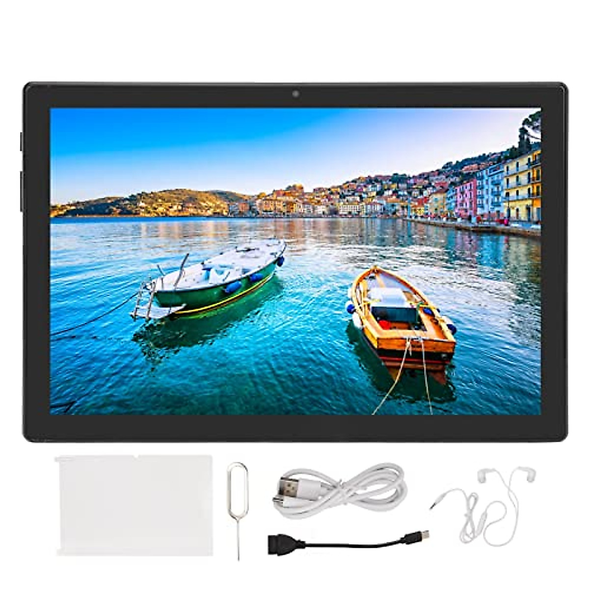 10.1 Inch Tablet, 3200x1440 MTK6889 CPU ROM 256GB Dual SIM Dual Standby 4G Calling Tablet for Home (Iron Grey)