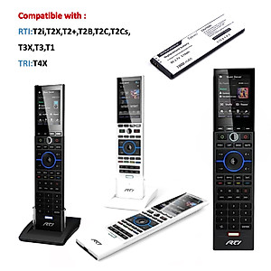 Youejoeq ATB-1800-SY5530, ATB-900-SY5531, 40-210742-20 Replacement Battery for RTI T2i T2X T3X T1 T2+ T2B T2C T2Cs T3 Remote Control Transmitter 1000mAh
