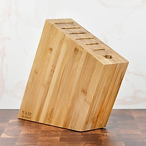 Global 8 Piece Knife Set with Bamboo Block