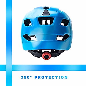 OnBros Kids Bike Helmet - Bike Helmet for 5-14 Boys or Girls with Visor, Children Bicycle Helmet for Skateboard Mountain Scooter Road Cycling, Lightweight and Adjustable 50-57CM