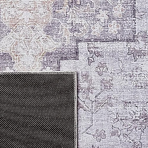 SAFAVIEH Tucson Collection Area Rug - 3' x 5', Sage & Ivory, Persian Medallion Design, Machine Washable Ideal for High Traffic Areas in Living Room, Bedroom, Dining (TSN105W-3)