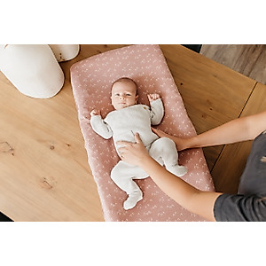 Copper Pearl Premium Knit Changing Pad Cover Soft, Stylish, and Universal Fit for All Standard Diaper Changing Pads, Trendy Design Changing Pad Covers, Rocky