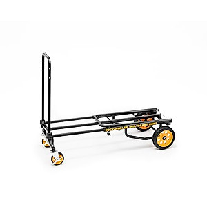 Rock-N-Roller R6RT (Mini) 8-in-1 Folding Multi-Cart/Hand Truck/Dolly/Platform Cart/29" to 42.5" Telescoping Frame/500 lbs. Load Capacity, Black