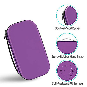 Travel Carrying Case Bag for ADC/Omron/MDF Stethoscope & Nurse Accessories Extra Room with Mesh (Purple)