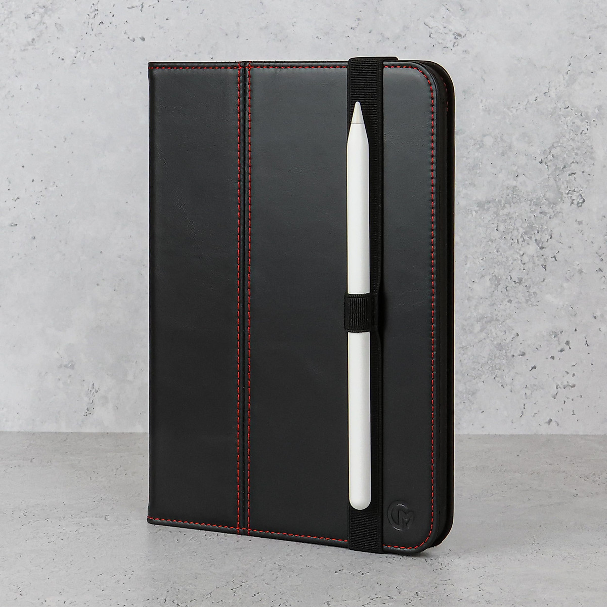 Casemade Real Leather Case Compatible with iPad Mini 7 (A17 Pro) / 6th Gen (2021) - Full-Grain Leather Cover, Auto Sleep/Wake, Dual Stand Position (Tan)