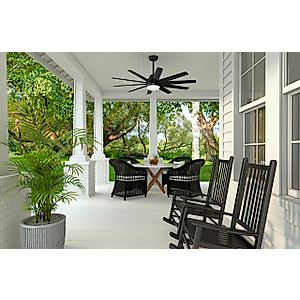 Hunter Fan Company 52615 Overton Ceiling Fan, 060, Matte Black
