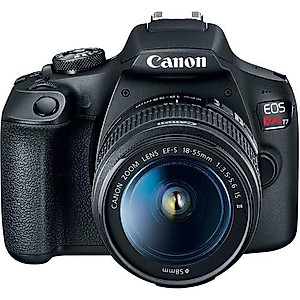 Canon EOS Rebel T7 DSLR Camera + EF-S 18-55mm f/3.5-5.6 is II Lens Bundled with Premium Accessories (32GB Memory Card, Padded Equipment Case and More.) (Renewed)