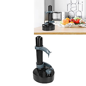 Fruit Peeling Machine Cutter, Humanized Multifunction Potato Vegetable Spiralizer Flexible for Fruit for Kitchen(Black)