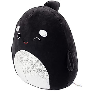 Squishmallows 10" Kai The Orca Whale - Official Kellytoy Plush - Soft and Squishy Killer Whale Stuffed Animal Toy - Great Gift for Kids