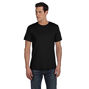 Canvas 3001U Unisex Short-Sleeve Jersey T-Shirt - Black - XX-Large