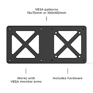 HumanCentric Mounting Bracket Compatible with Intel NUC, VESA Monitor Arm Extension Plate Compatible with The NUC Mini PC Computer