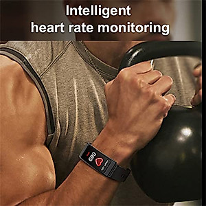 Smartwatch with Wireless Earphones, Ultrathin 1.14inch IPS Touch-Screen, IPX6 Waterproof, No Need to Download APP, Health Monitoring, Hi-fi Stereo Sound Quality, for Sport, Gaming