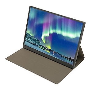 NestNiche 10.5in Small Monitor 1920x1280 FHD IPS Screen Portable Mini Monitor with PU Leather Case - Ideal for Laptop PC Gaming - Type C Interface