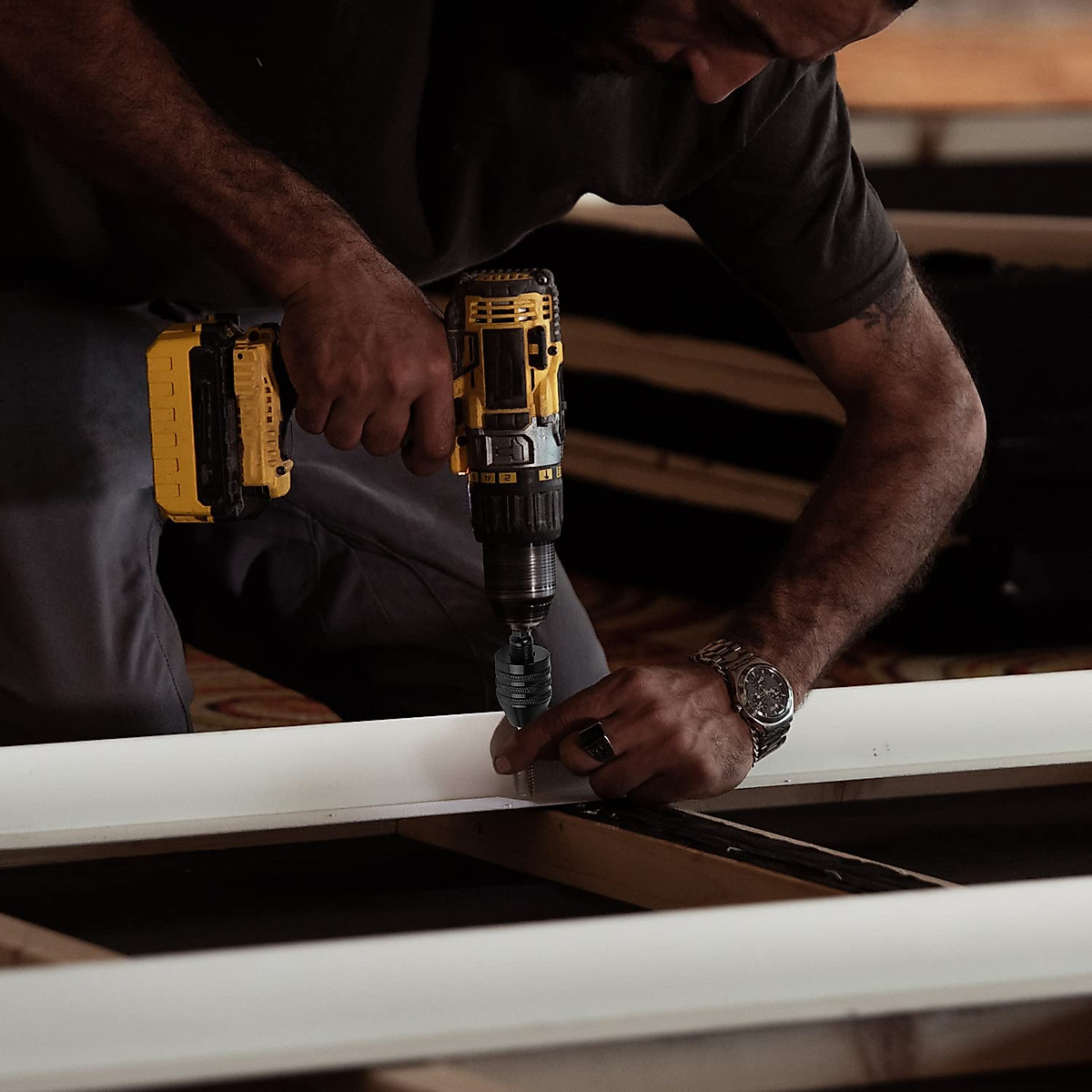 3PCS 1/4 Inch Hex Shank Keyless Drill Chuck, Quick Change Adapter Converter Impact Drills Bits, Electric Tool Accessories (0.3-3.6mm/0.3-6.5mm)