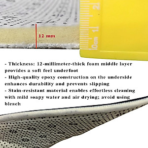 Personalized 3D Yin Yang Asian Dragon Element Area Rug, Anti-skid Lounge Mat, Indoor Decorative Throw Carpet, Suitable for Leisure Area Bedside Accessories Cloakroom, White and Black Dragon -3