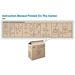 BOLISS Office Chair Ergonomic Desk Chair Mesh Computer Chair Height Adjusting Arm Waist Support Function - Black