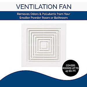 Broan-NuTone 688 Ceiling and Wall Ventilation, 50 CFM 4.0 Sones, White Bath Fan