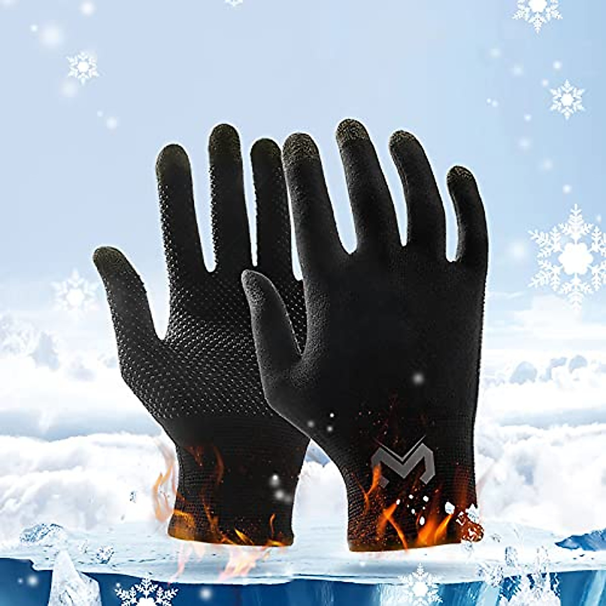 LICHIFIT Touch Screen Gaming Gloves Non-Slip Sweat-Proof Touch Finger Thumb Sleeve for PUBG Mobile Phone Game