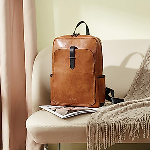 BOSTANTEN Womens Leather Wallets Bundle Genuine Leather Backpack